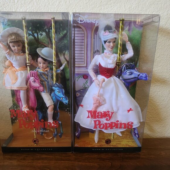 Barbie | Other | Collector Mary Poppins Jane And Michael Barbies | Poshmark